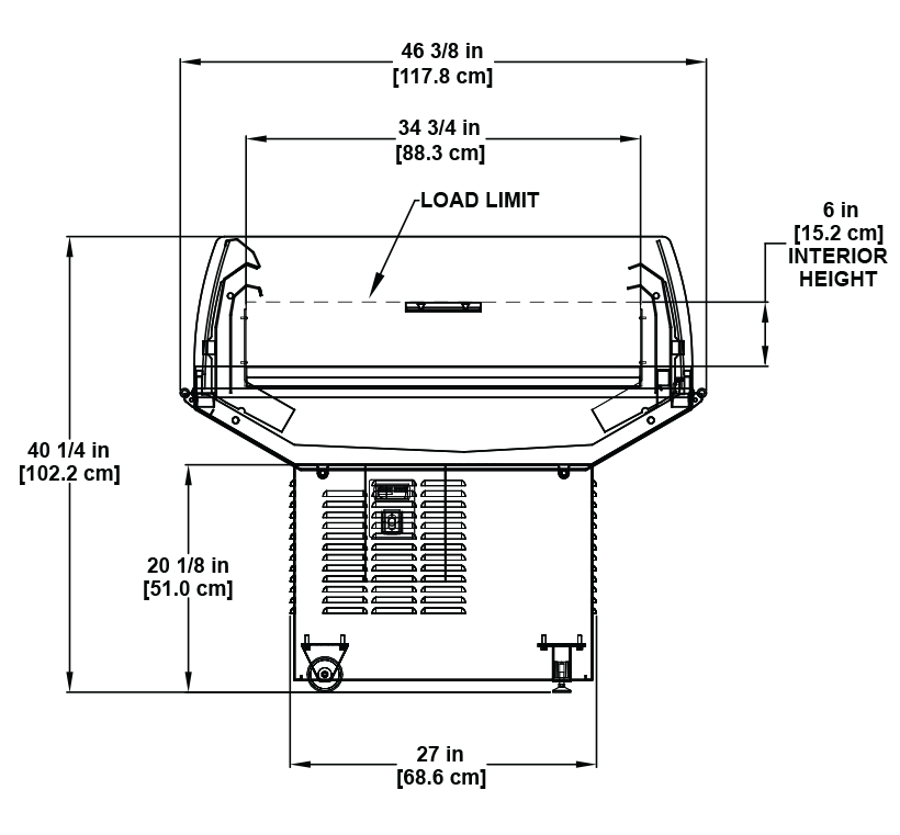 MIDA Self-Contained Mobile Island Display Case – Hillphoenix