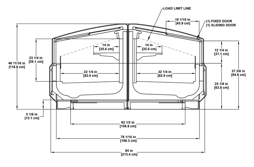 O2DMZD, O2MZD Double-Deck Island Display Cases – LEGACY – Hillphoenix