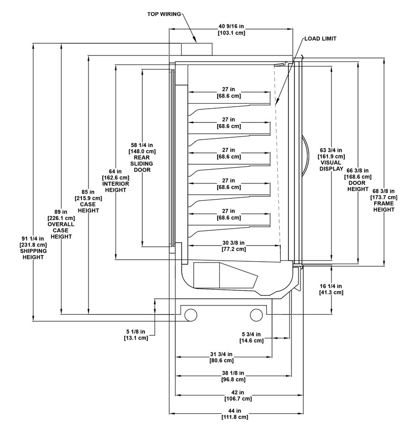 ONRBH and ORBH Glass Door Reach-In Produce Display Cooler – Hillphoenix