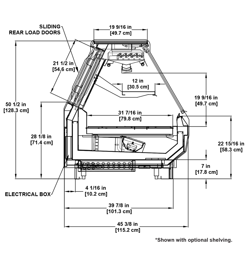 SSF-RG Multi-Deck Refrigerated Gravity Coil Deli Display Case – Hillphoenix