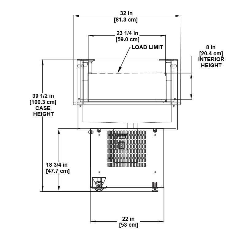 MIDA Self-Contained Mobile Island Display Case – Hillphoenix