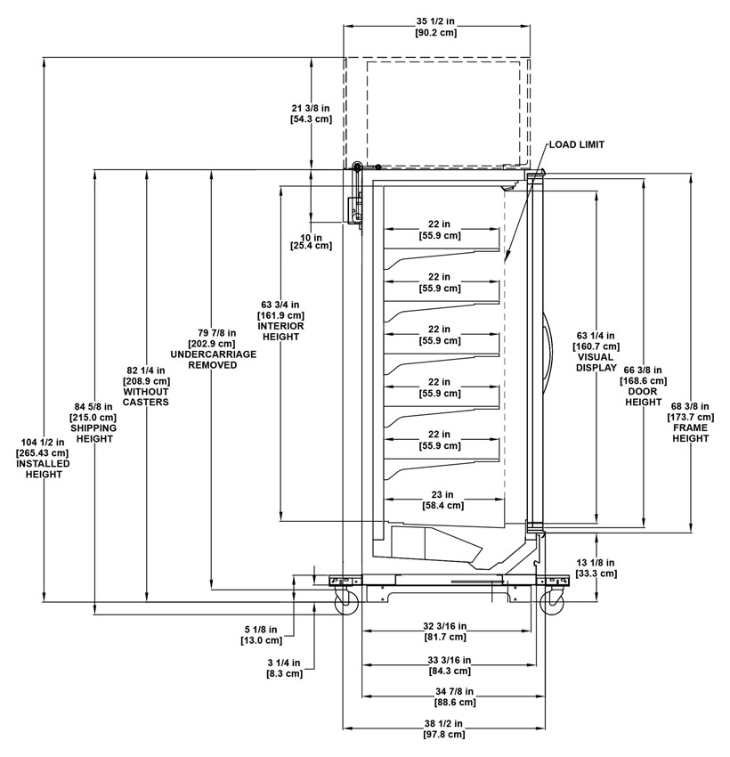 JNRZHSA SFC CLARITY® Glass Door, Reach-In Merchandisers – Hillphoenix