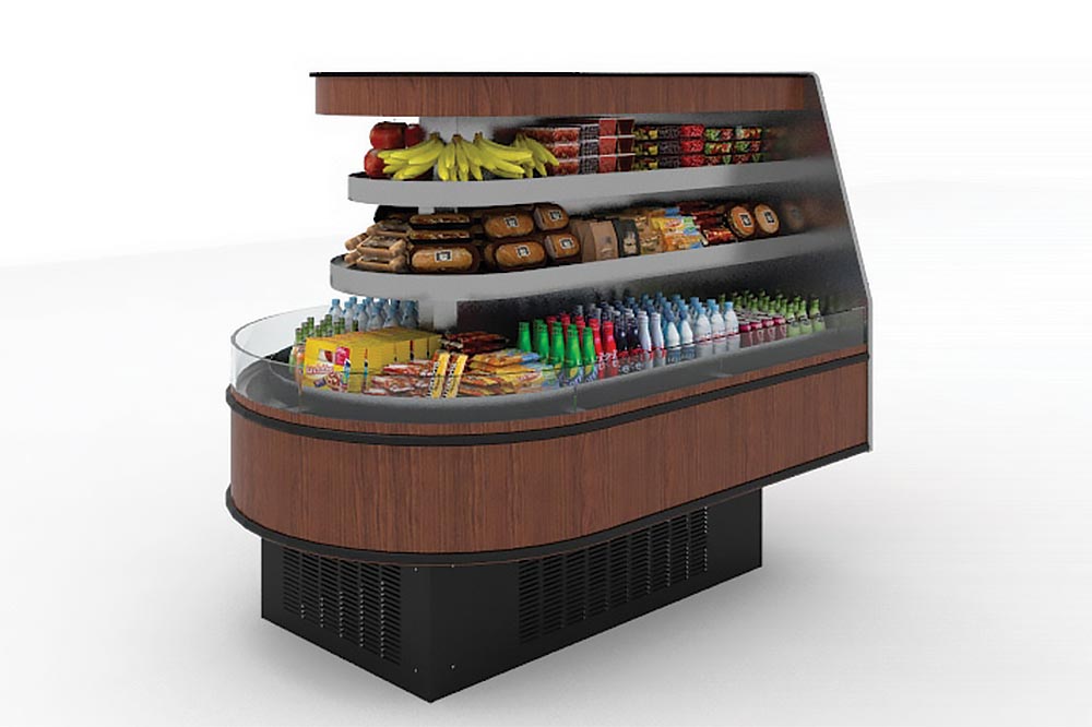 HVI-3-406S-EC SFC Self-Service, Open Multi-Deck Display Case for Small ...