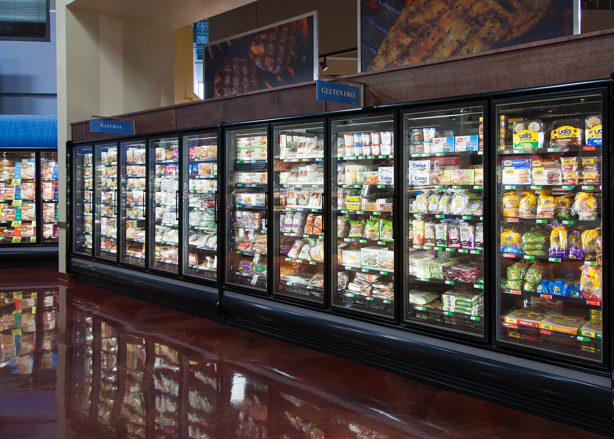 ORZH and ONRZH High Narrow Glass Door Reach-In Frozen Food Display ...