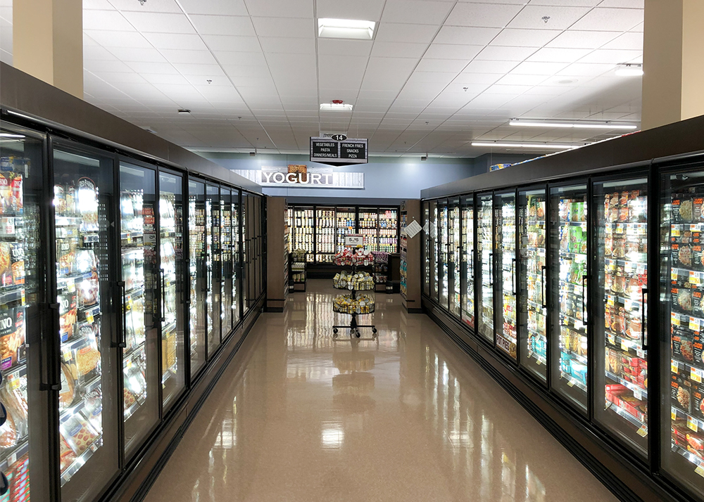 ORZH and ONRZH High Narrow Glass Door Reach-In Frozen Food Display ...